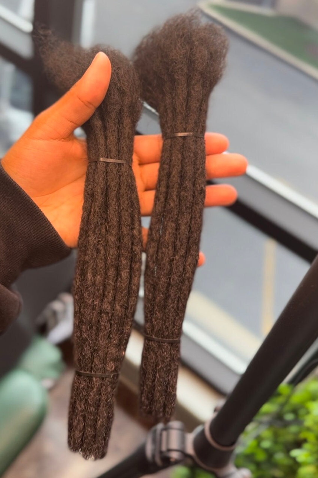 0.4cm, 0.6cm & 0.8cm Width 100% Human Hair Dreadlock Extensions for Men ...