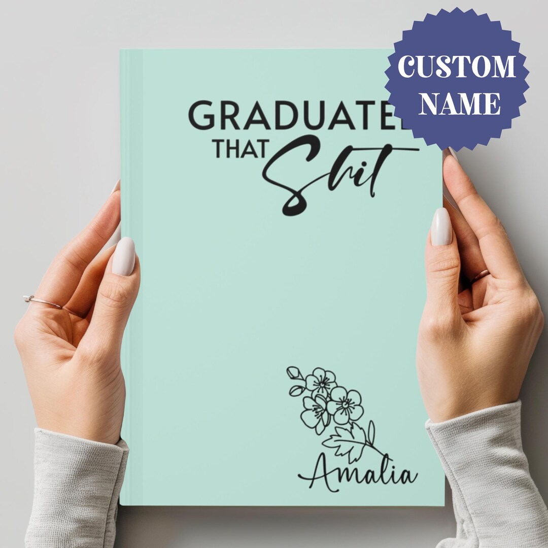 Personalized Birth Flower Student Phd Graduation Gift, Dissertation ...