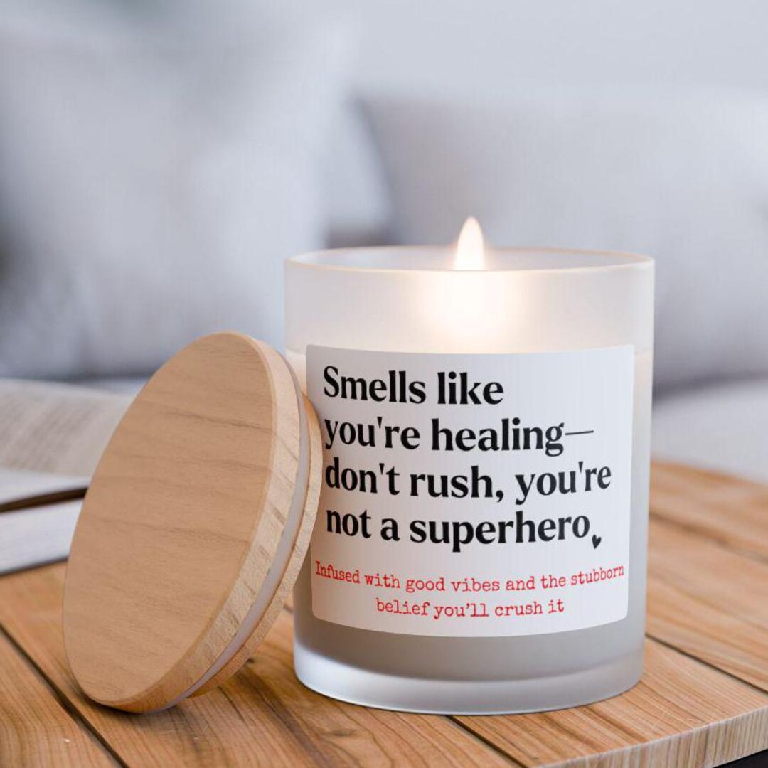 Healing Recovery Get Well Soon Candles Funny Gift for Friend Long ...