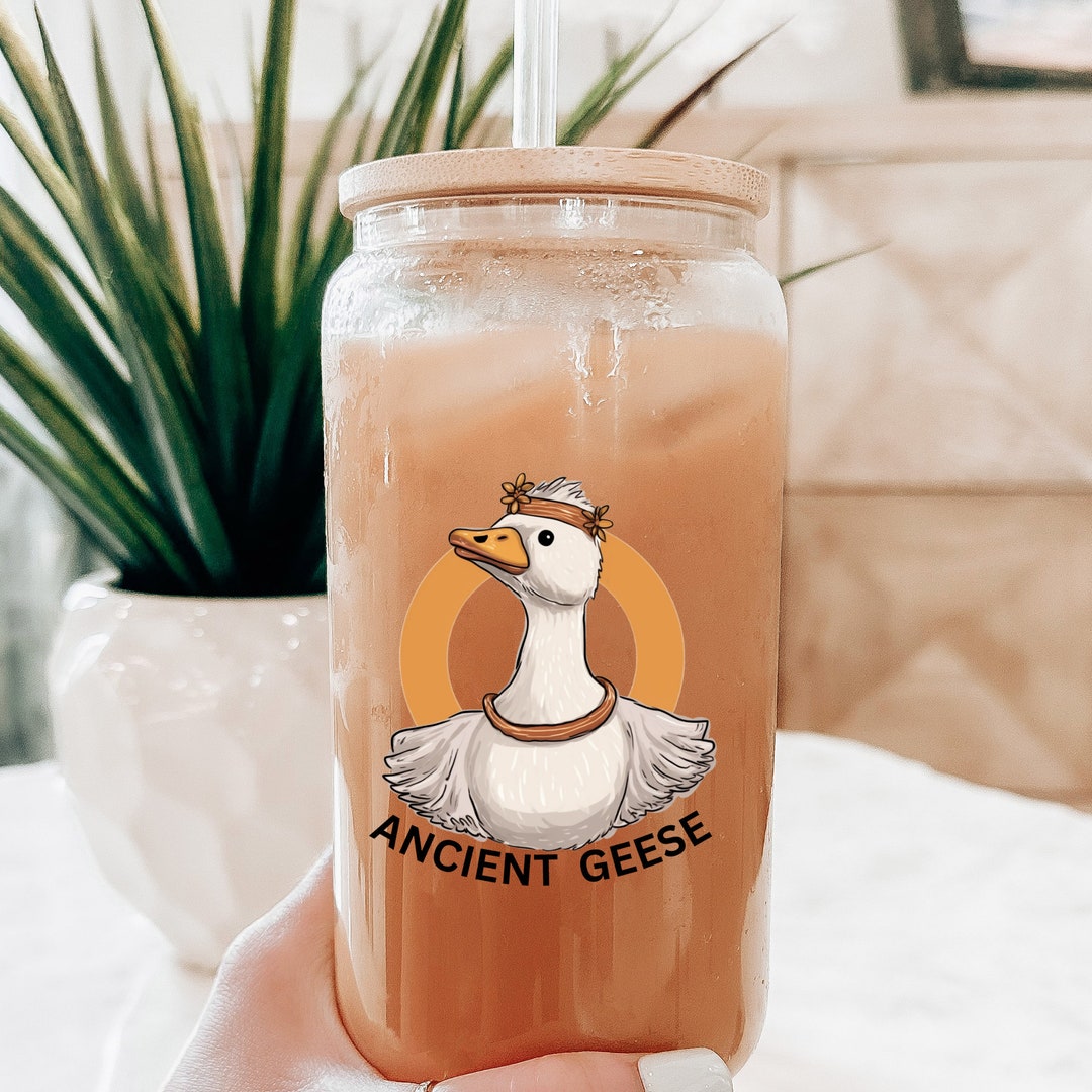 Personalise Family Ancient Geese Iced Coffee Funny Geese Gift, Roman ...