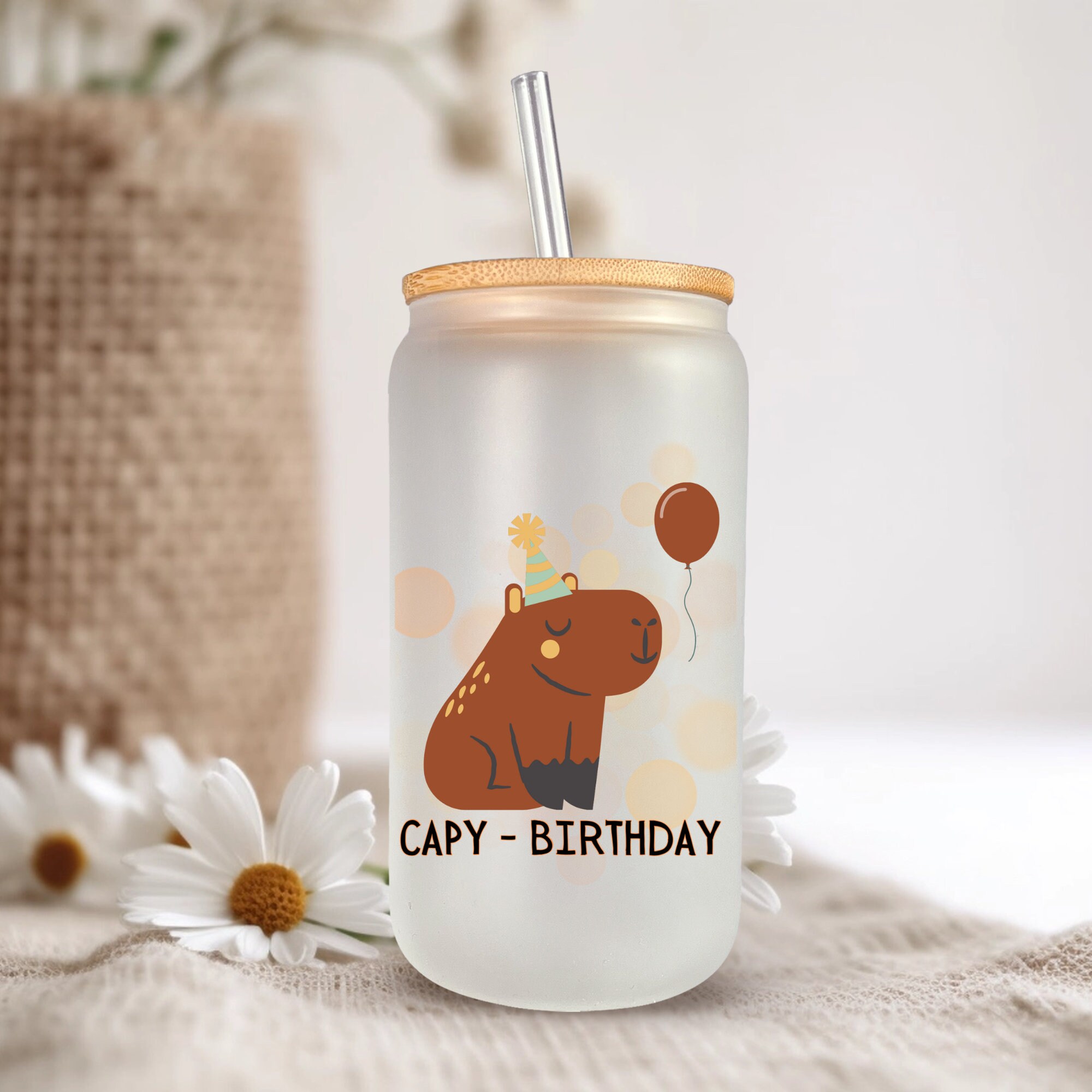 Personalized Cappy Birthday Capybara Party Greetings Message Card to ...