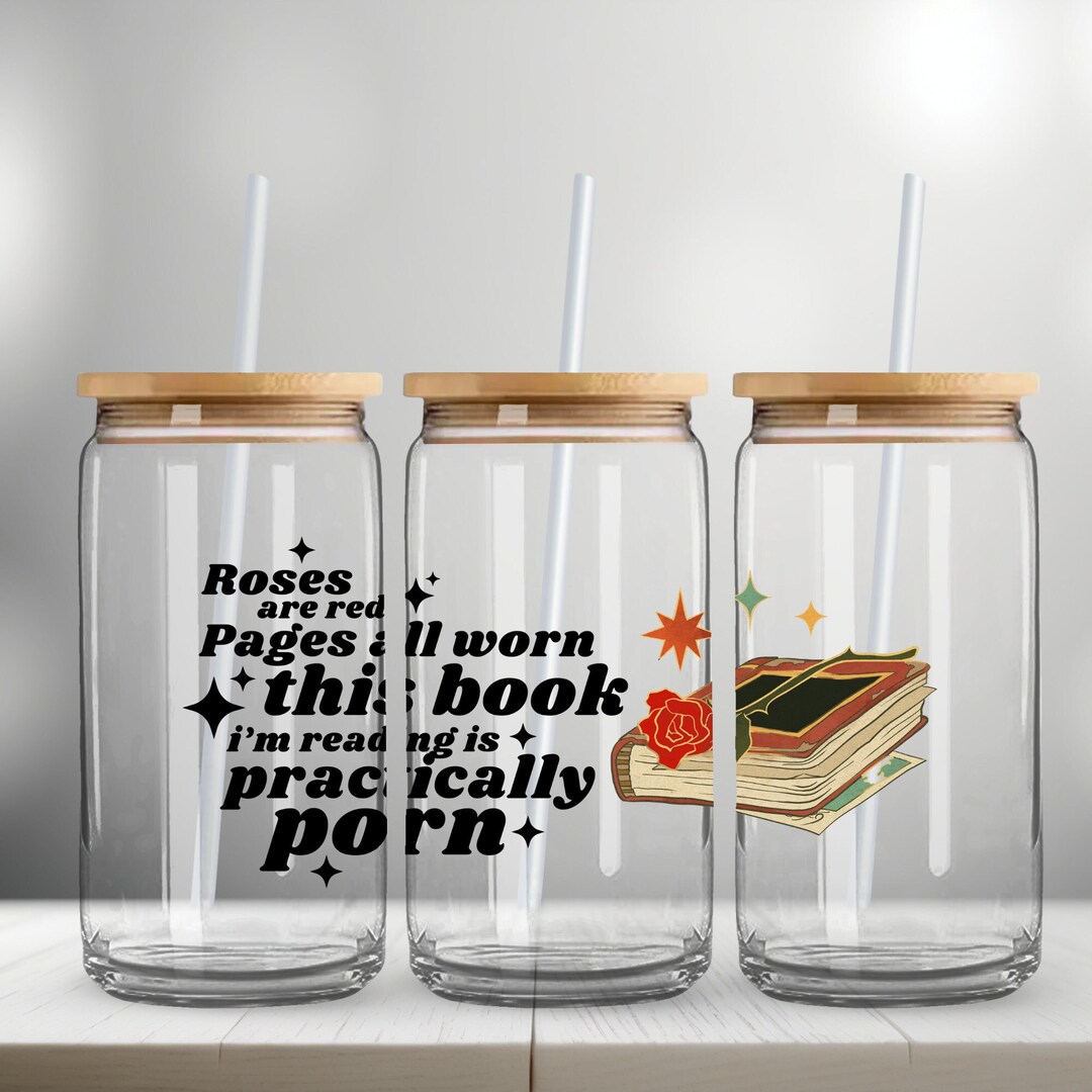 Retro Smut Readers Funny Reading Book Can Glass, Retro Book Coffee ...