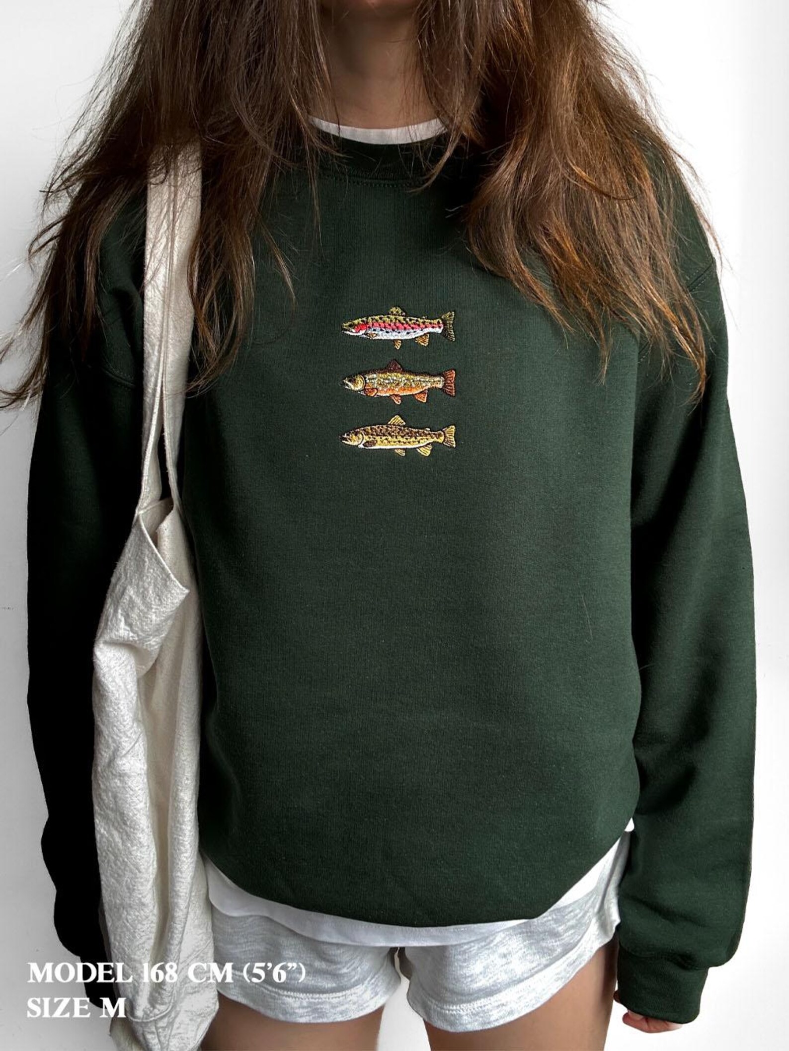 Trout Grand Slam Embroidered Sweatshirt, Fishing Hoodie, Vintage ...