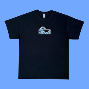 The Great Wave off Kanagawa Embroidered Sweatshirt / the Great Wave off ...