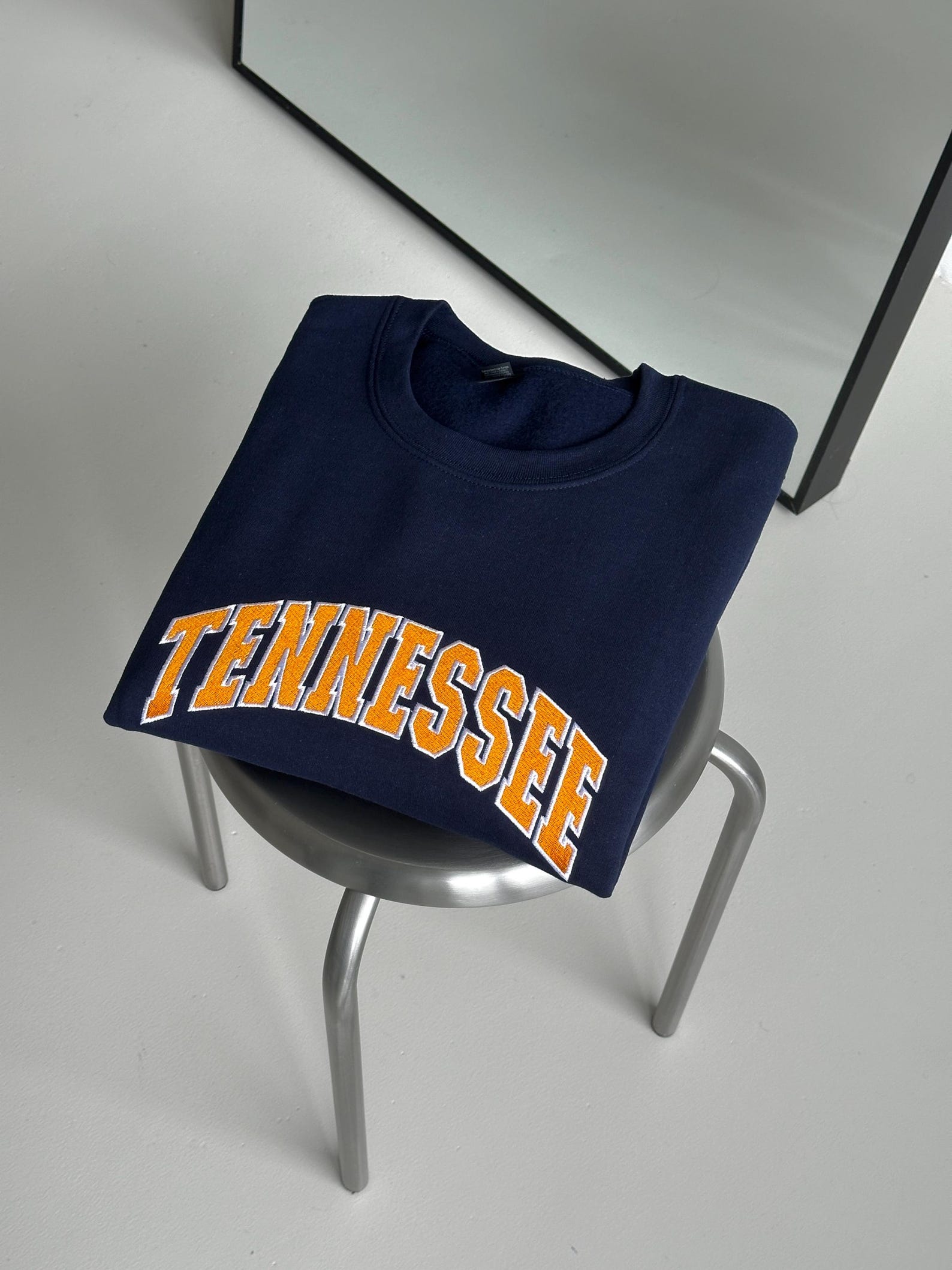 Custom College Sweatshirt, Personalized Varsity Crewneck, Embroidered ...