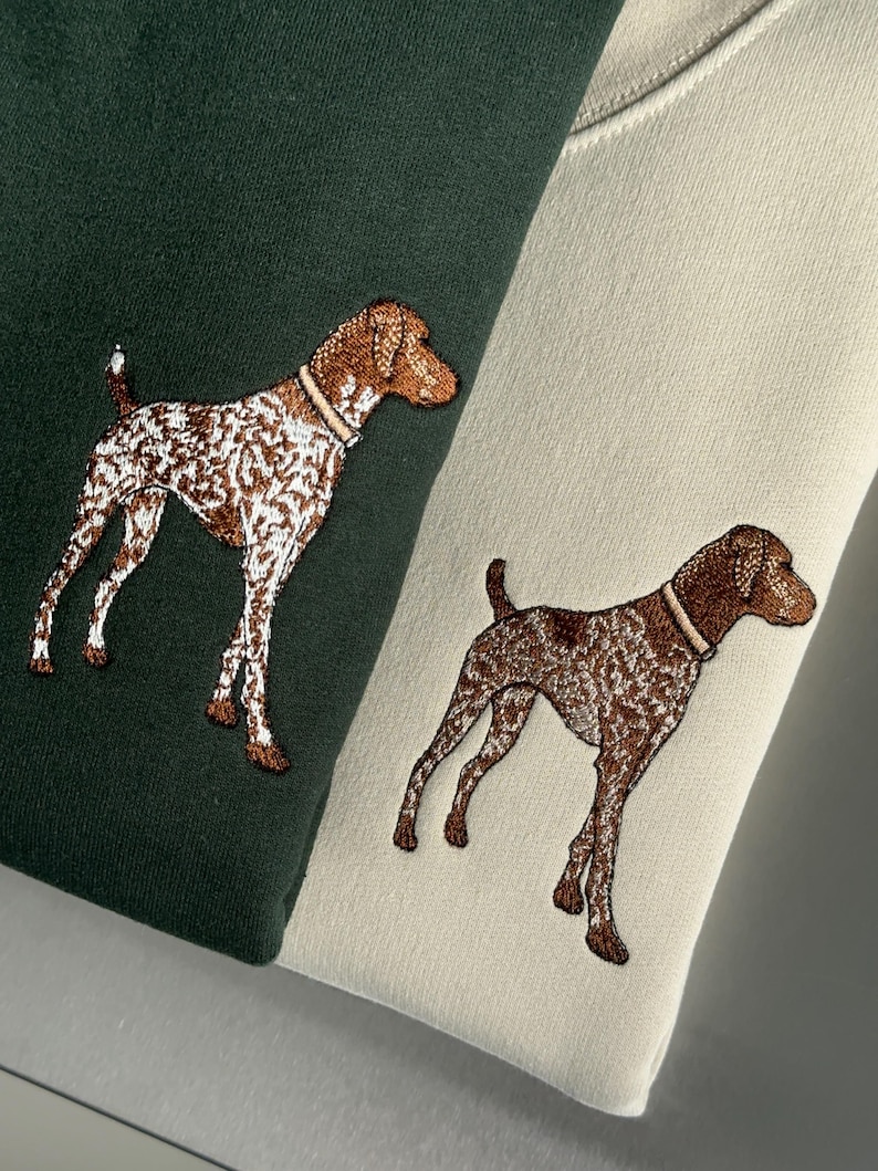 Embroidered German Shorthaired Pointer Sweatshirt, Hunting Dog ...