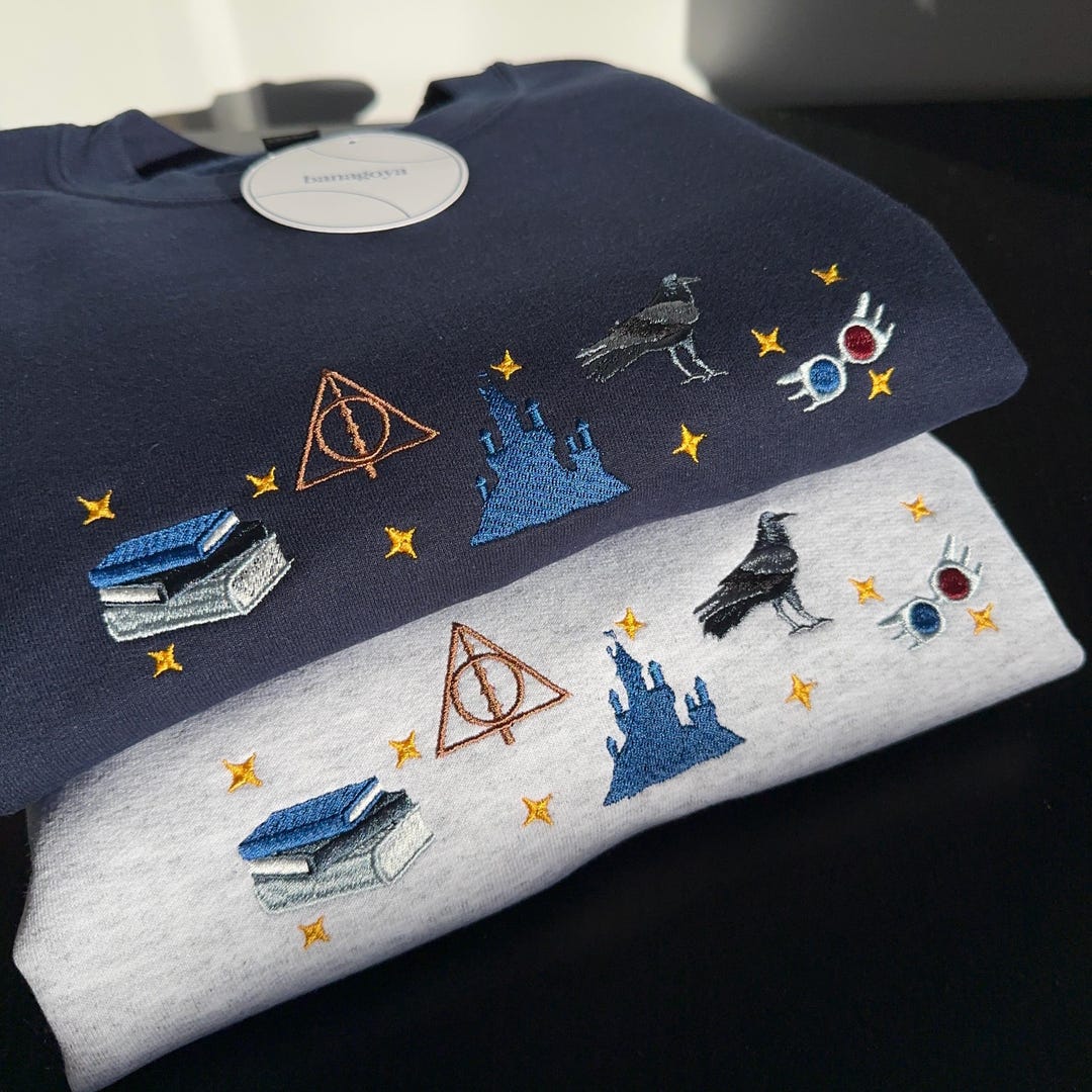 Embroidered Sweatshirt Wizard, Fantasy Sweatshirt, Magic Sweatshirt ...