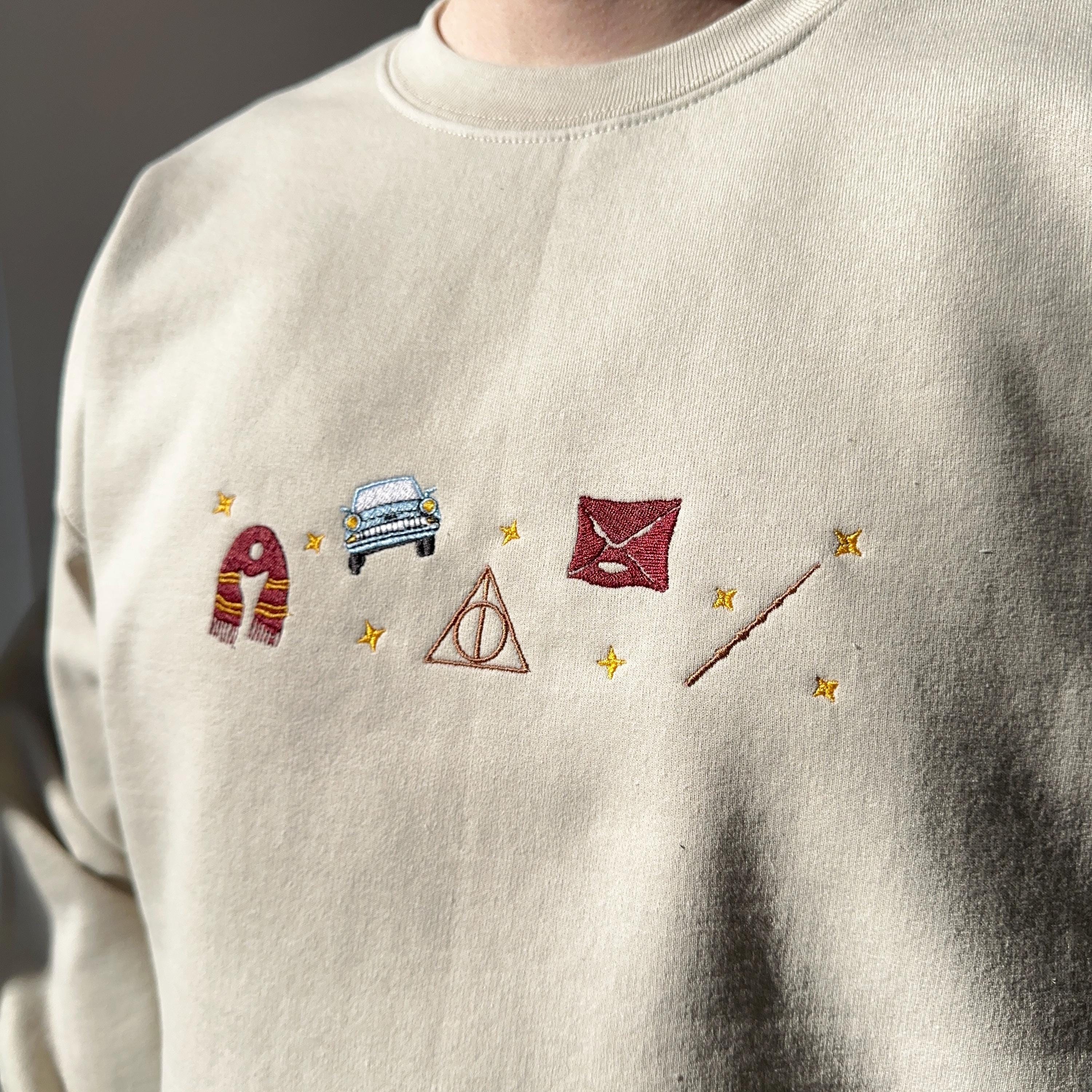 Embroidered Sweatshirt Wizard, Fantasy Sweatshirt, Magic Sweatshirt ...