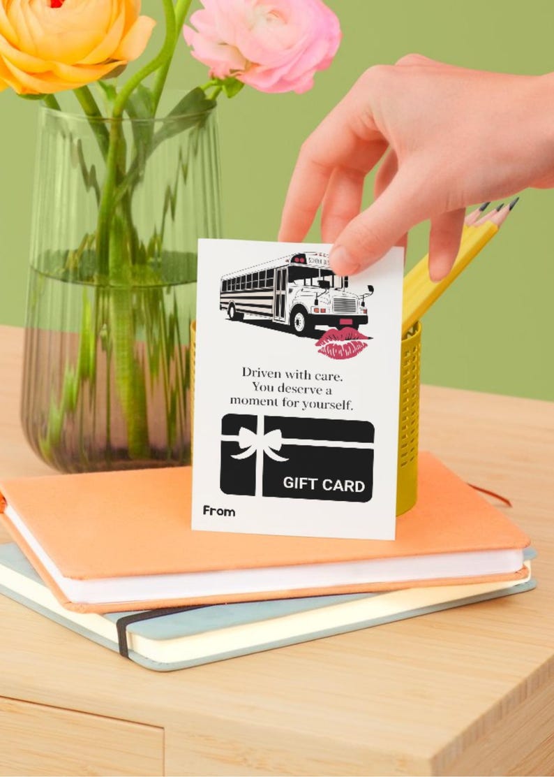 Bus Driver Appreciation Printable Gift Tags, Woman Bus Driver School ...