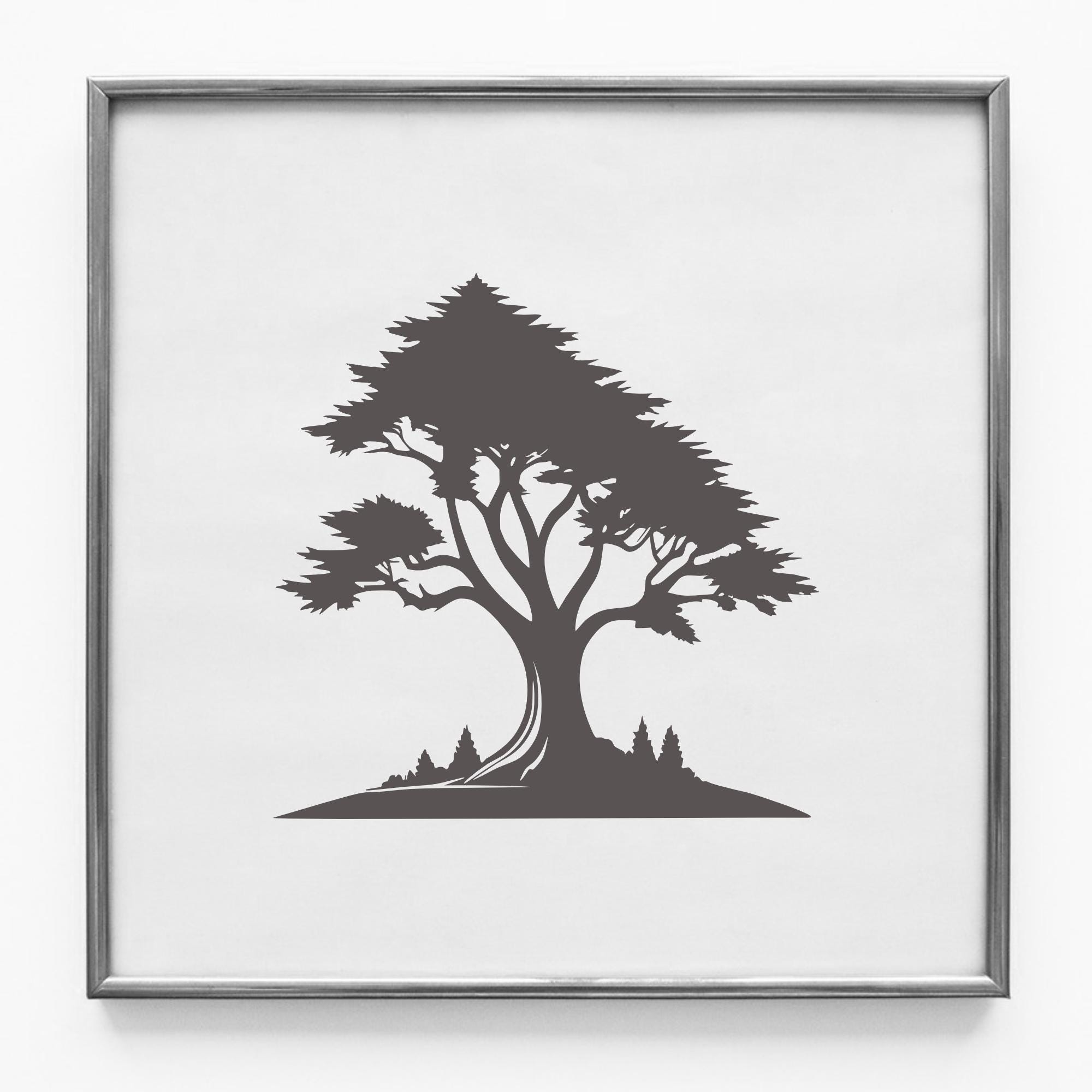Cypress Tree SVG Bundle, 30 Designs Italian Landscape Silhouette ...