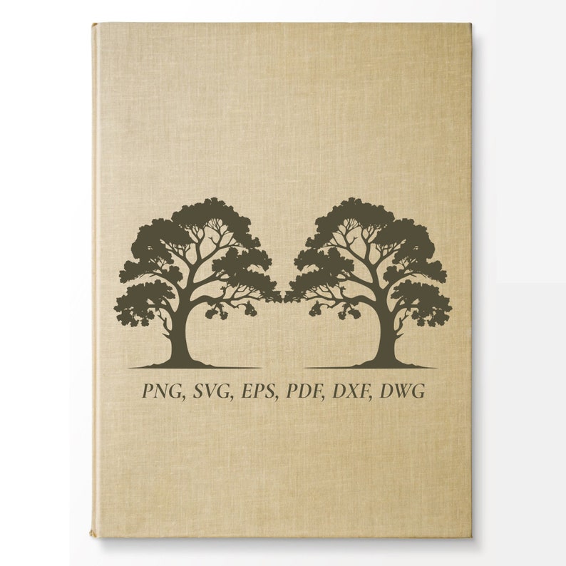 40 Oak Tree SVG Bundle, Woodland Forest Collection of Oak Silhouette ...