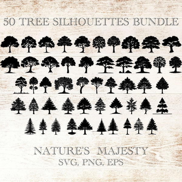 Oak Tree Svg - Etsy