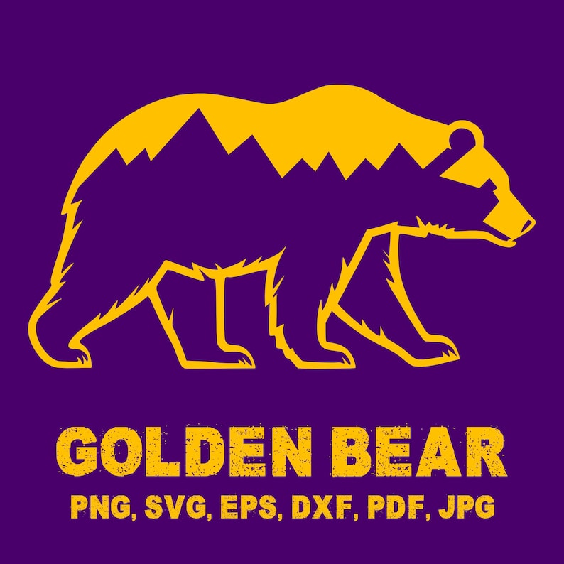 Golden Bear Logo Design, Personal Bold Mascot for Strong Branding ...