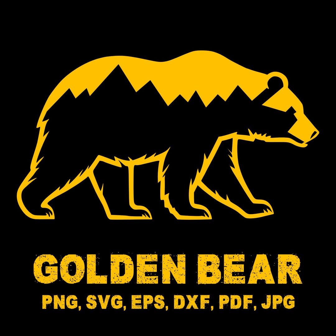 Golden Bear Logo Design, Personal Bold Mascot for Strong Branding ...