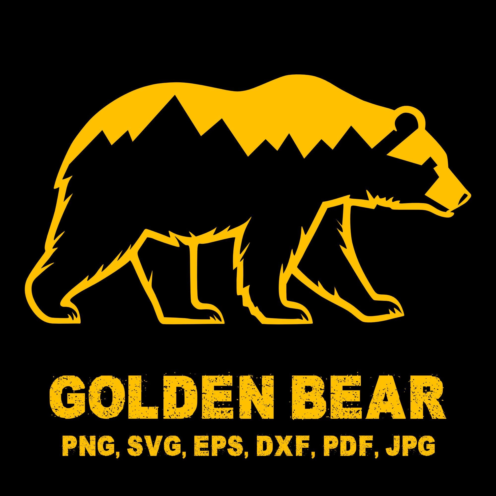 Golden Bear Logo Design, Personal Bold Mascot for Strong Branding ...