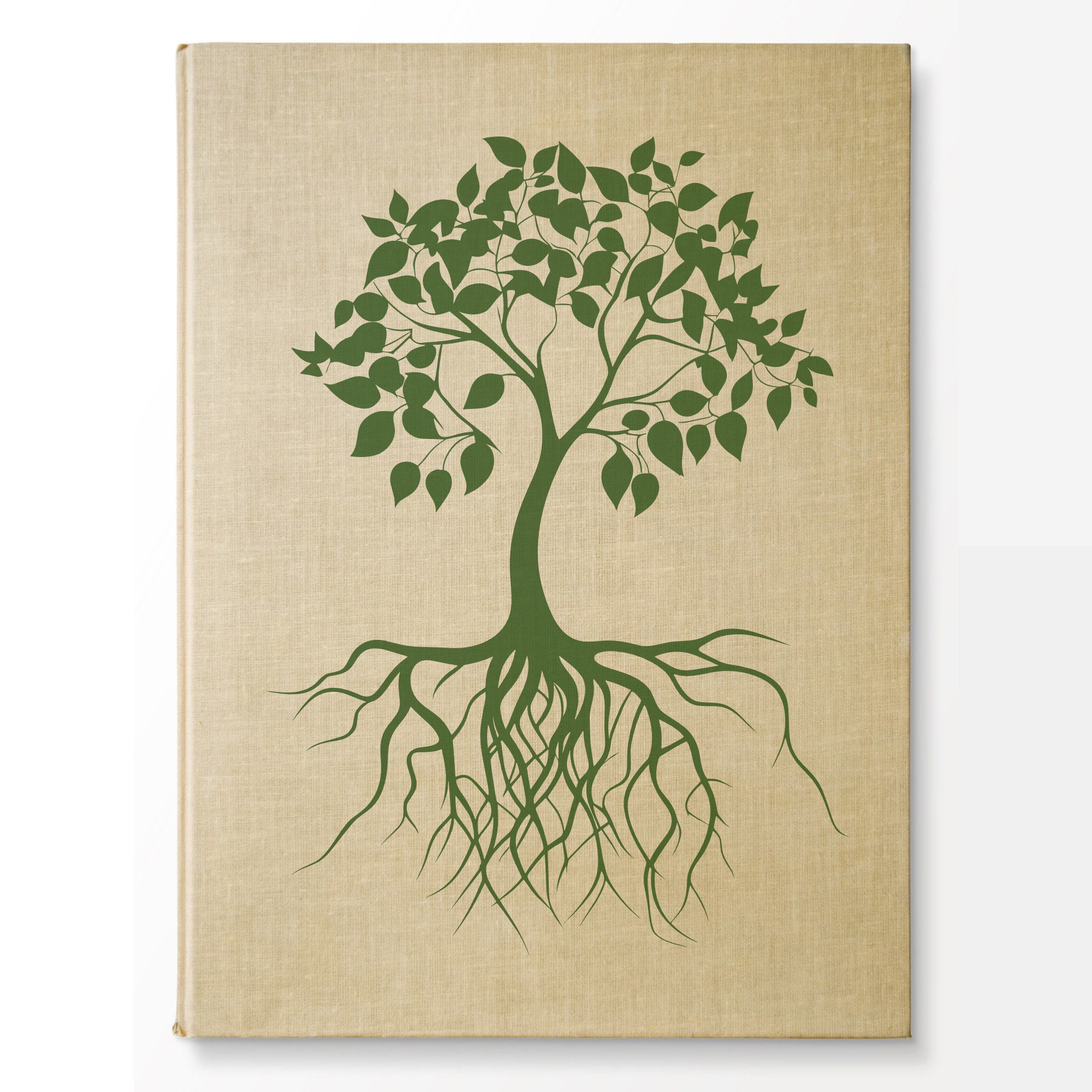 Trees With Roots SVG Bundle, Broadleaf Silhouette Clipart PNG, ESP Cut ...