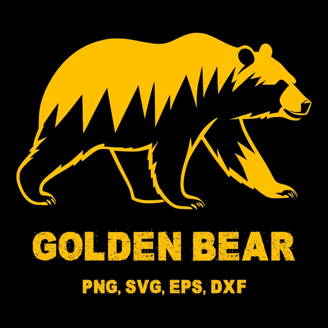 Golden Bear Logo Design, Bold Mascot for Strong Branding, Symbol ...