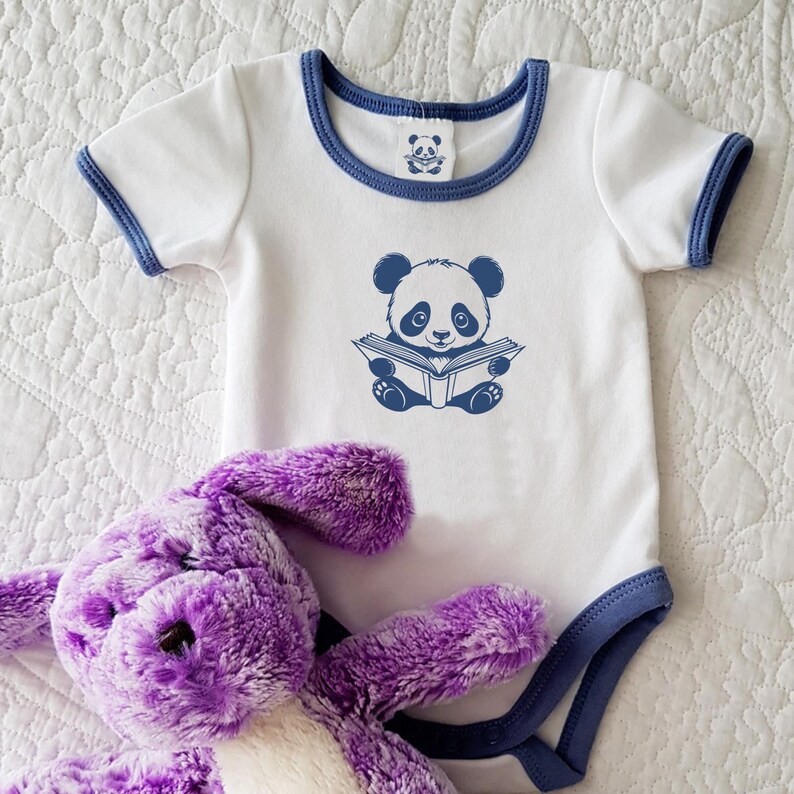 Panda Reading Book SVG Bundle, Anime Bear Smiling Cut Files, Cricut ...