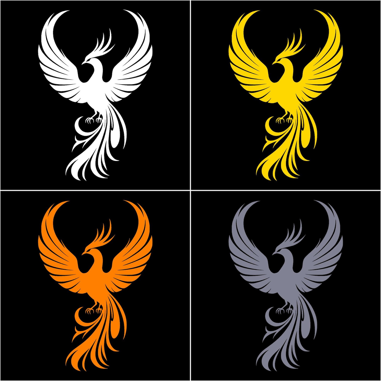 Magic Phoenix SVG PNG Logo, Firebird Cut File Cricut, Silhouette for ...