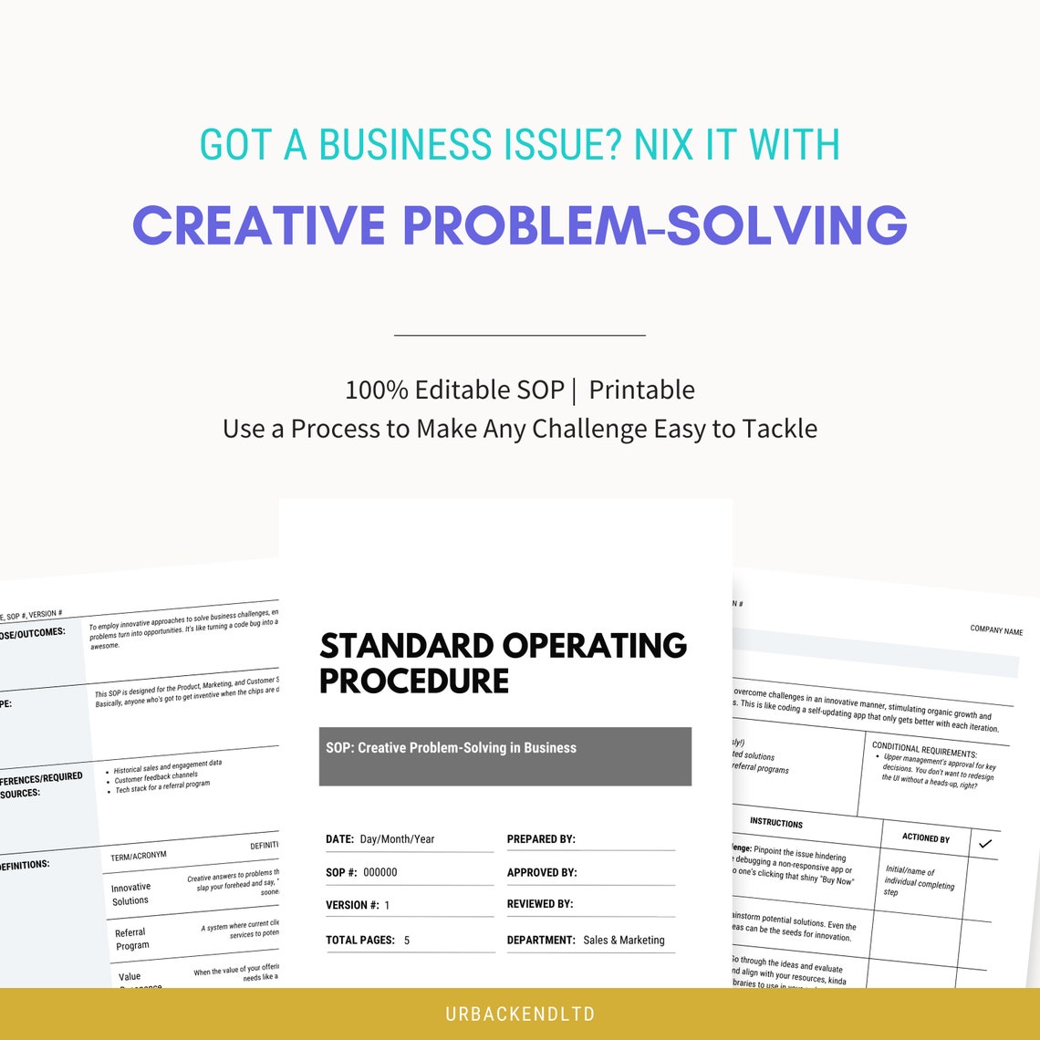 2025 Problem-solving Workflow | Standard Operating Procedure | SOP ...