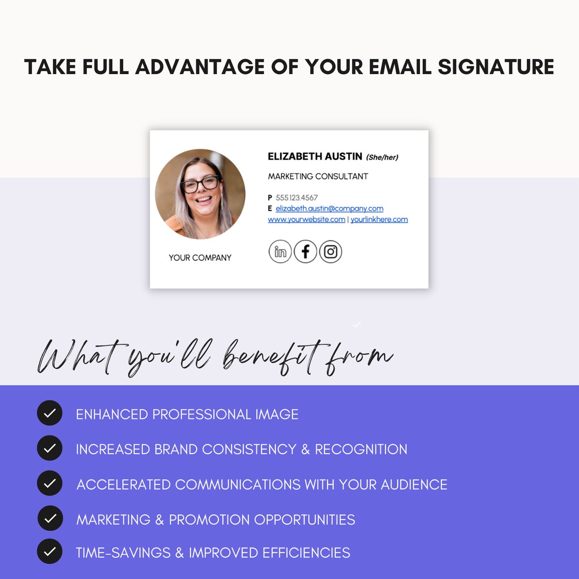 2024 Email Signature Template and Guide Google Docs Gmail Email ...