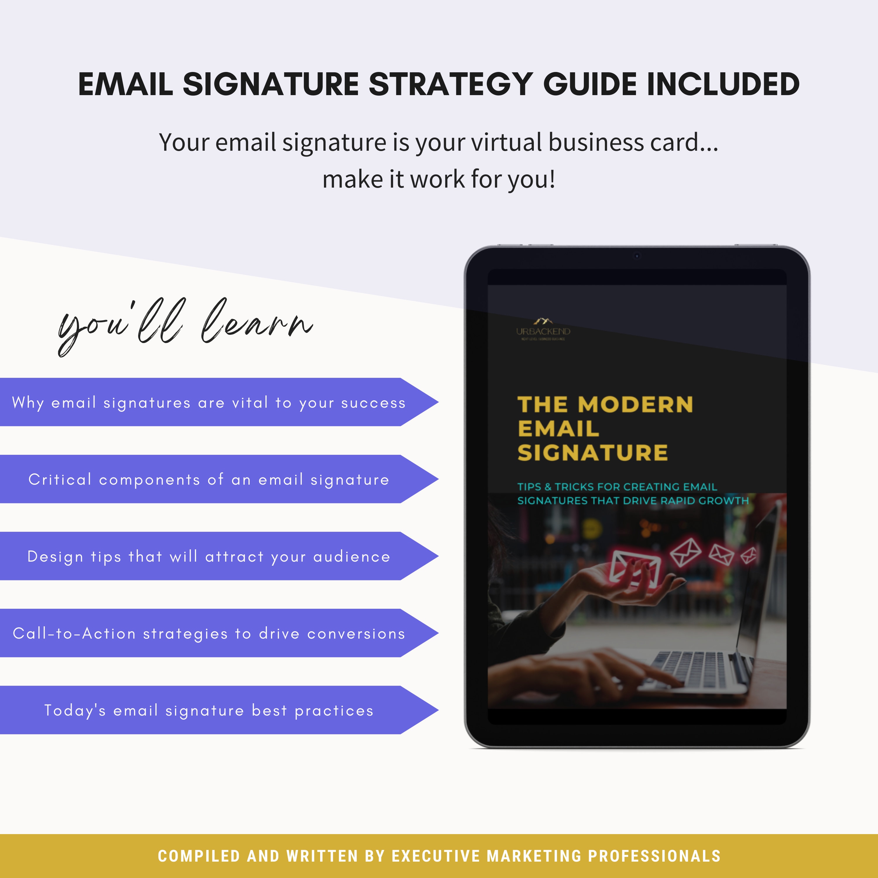 Minimalist Email Signature Template: Clickable Design, Google Docs ...