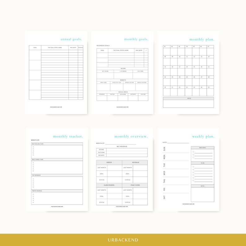 Startup Business Guide/planner Printable Template, Small Business Guide ...