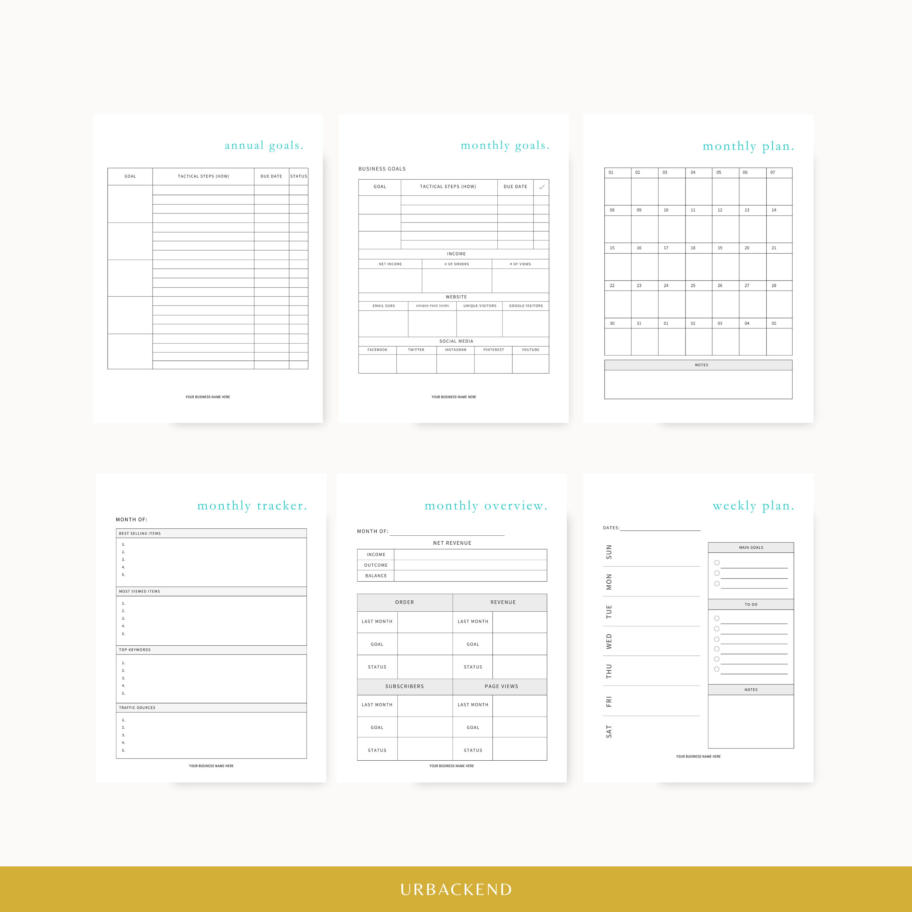 Startup Business Guide/planner Printable Template, Small Business Guide ...