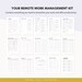 Remote Work Planner Business Manage Task List Work From Home Office ...