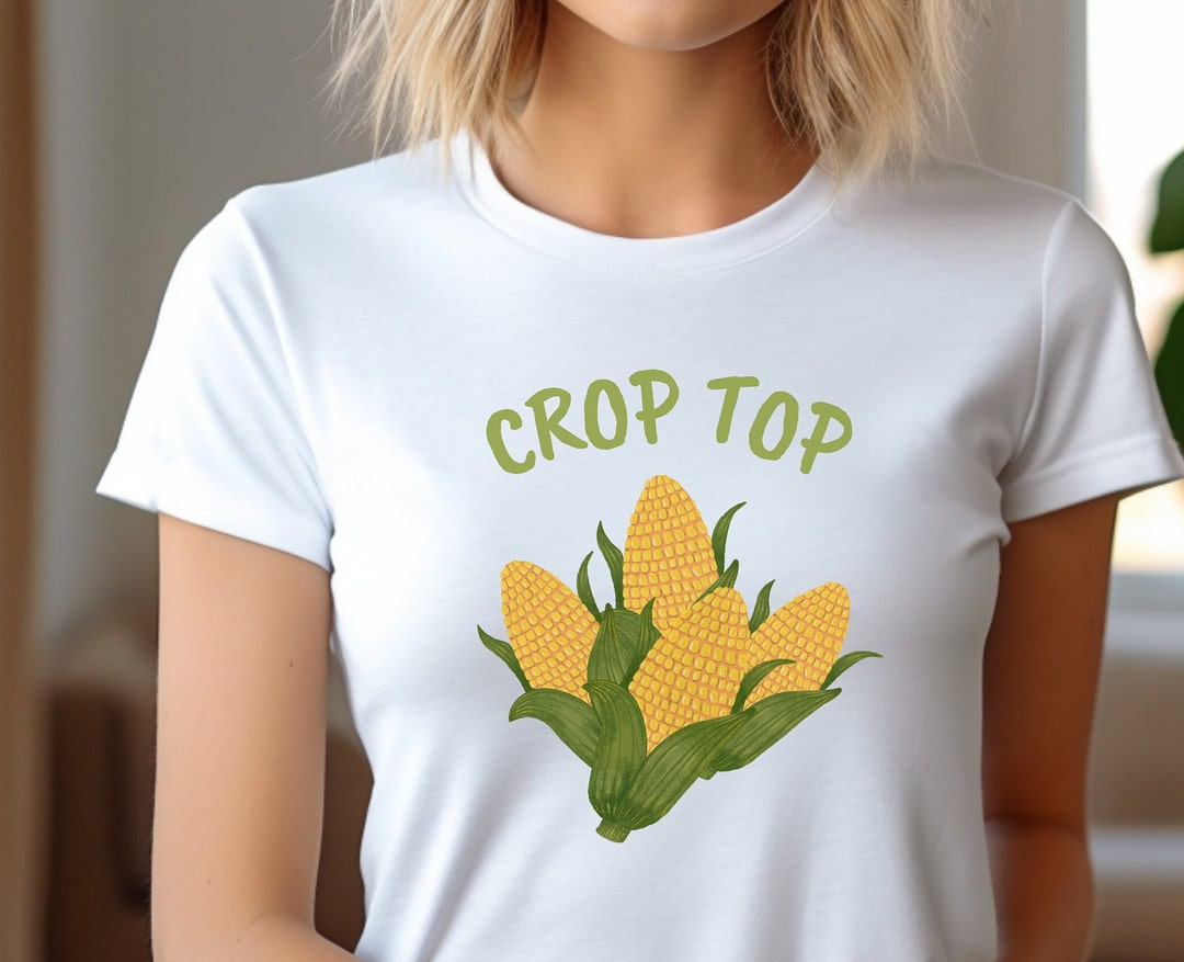 Crop Top Unisex Jersey Short Sleeve Tee Farmer Tshirt Crop Tshirt Crop ...