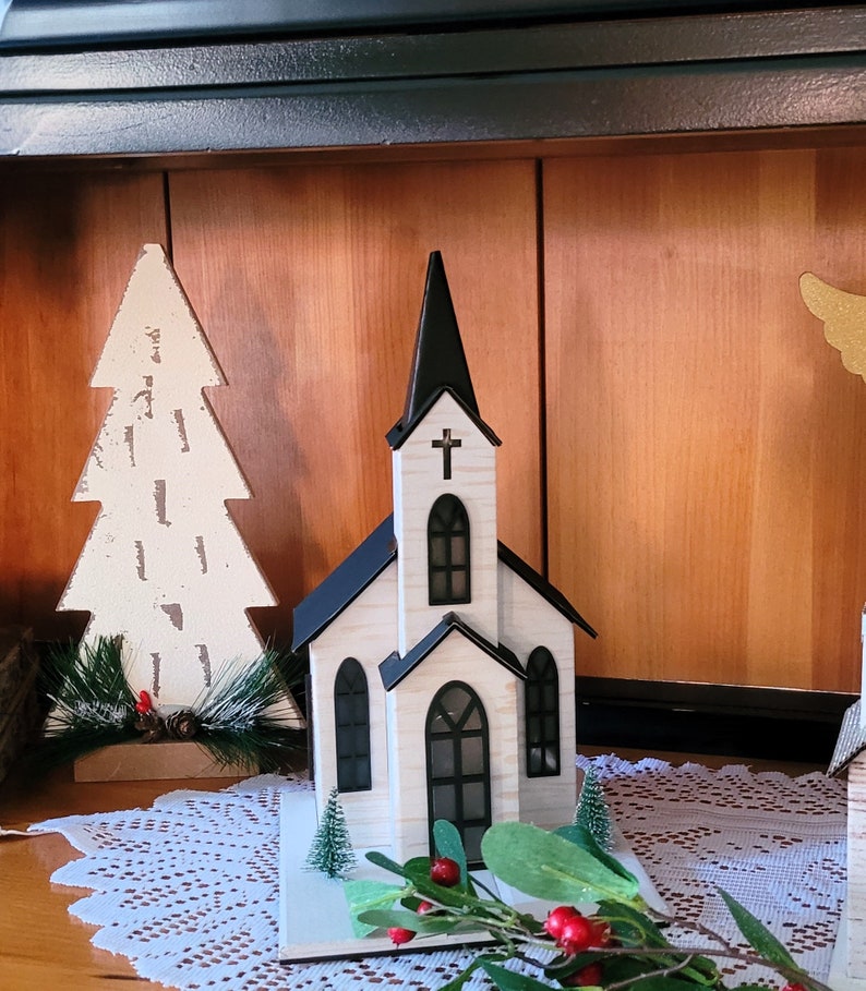 Laser Cut Cardboard Church Building (digital Download) - Etsy