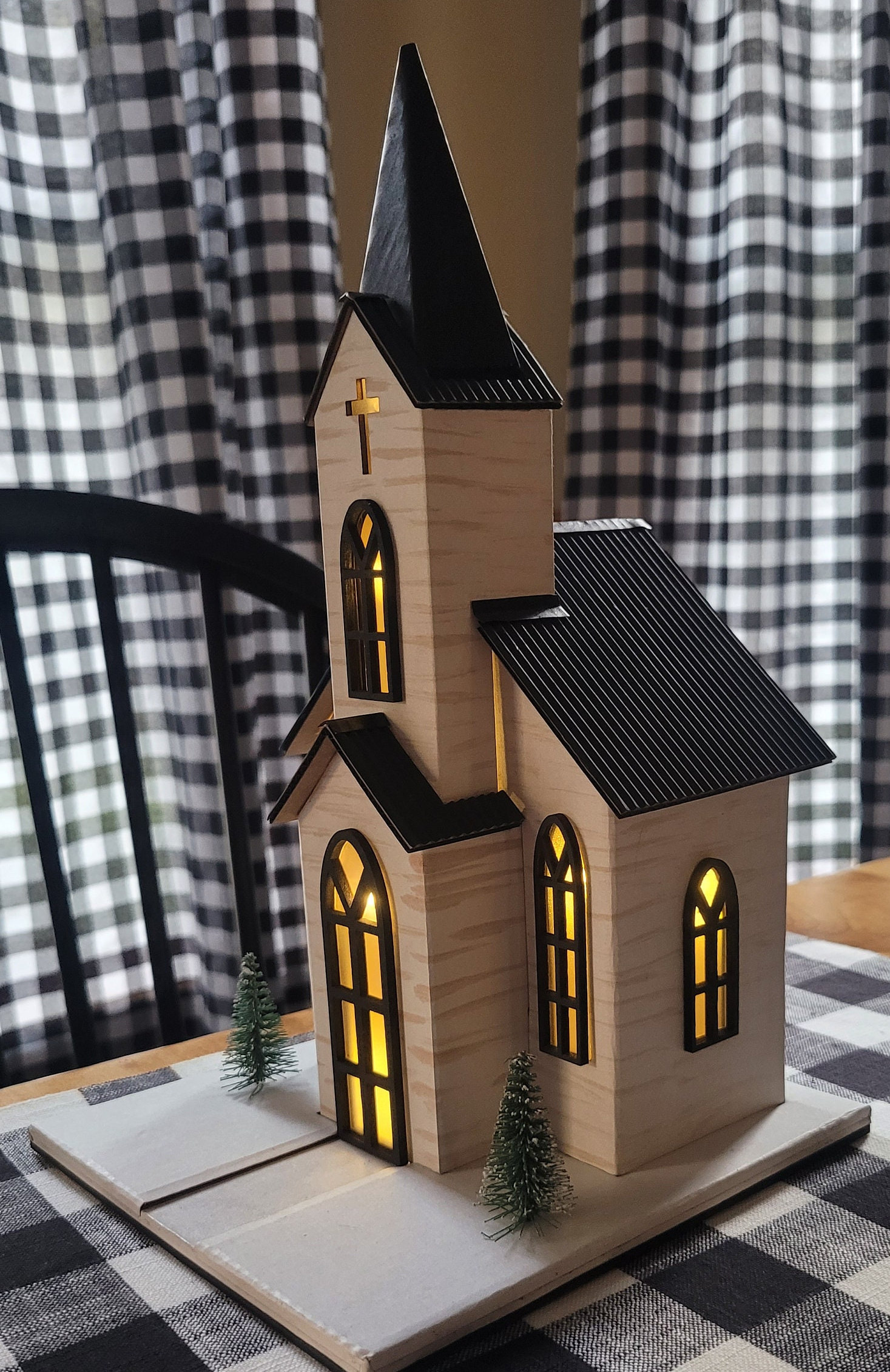 Laser Cut Cardboard Church Building (digital Download) - Etsy
