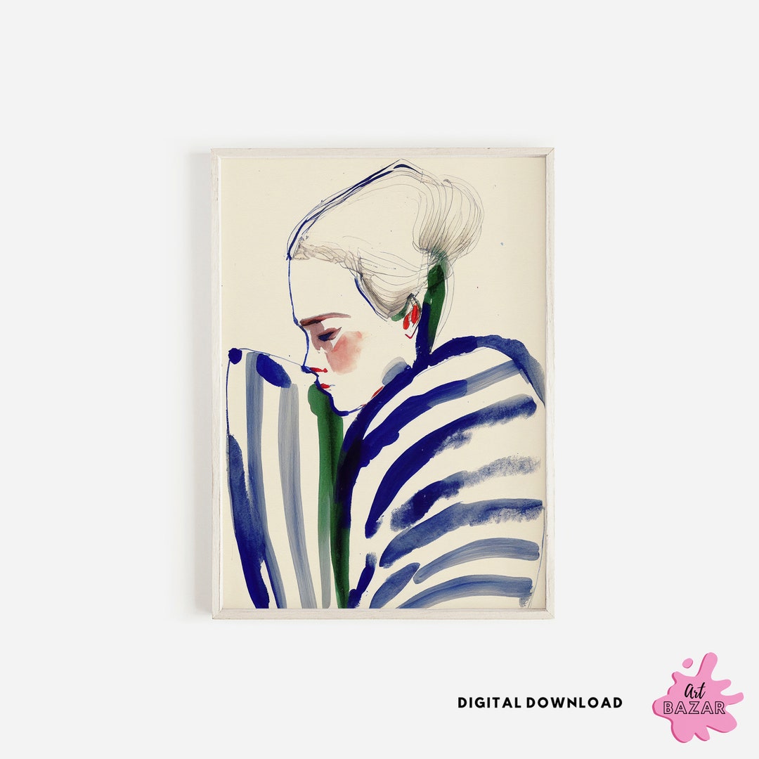 Abstract People Art, Mid Century Art, Modern Abstract Art, Abstract ...