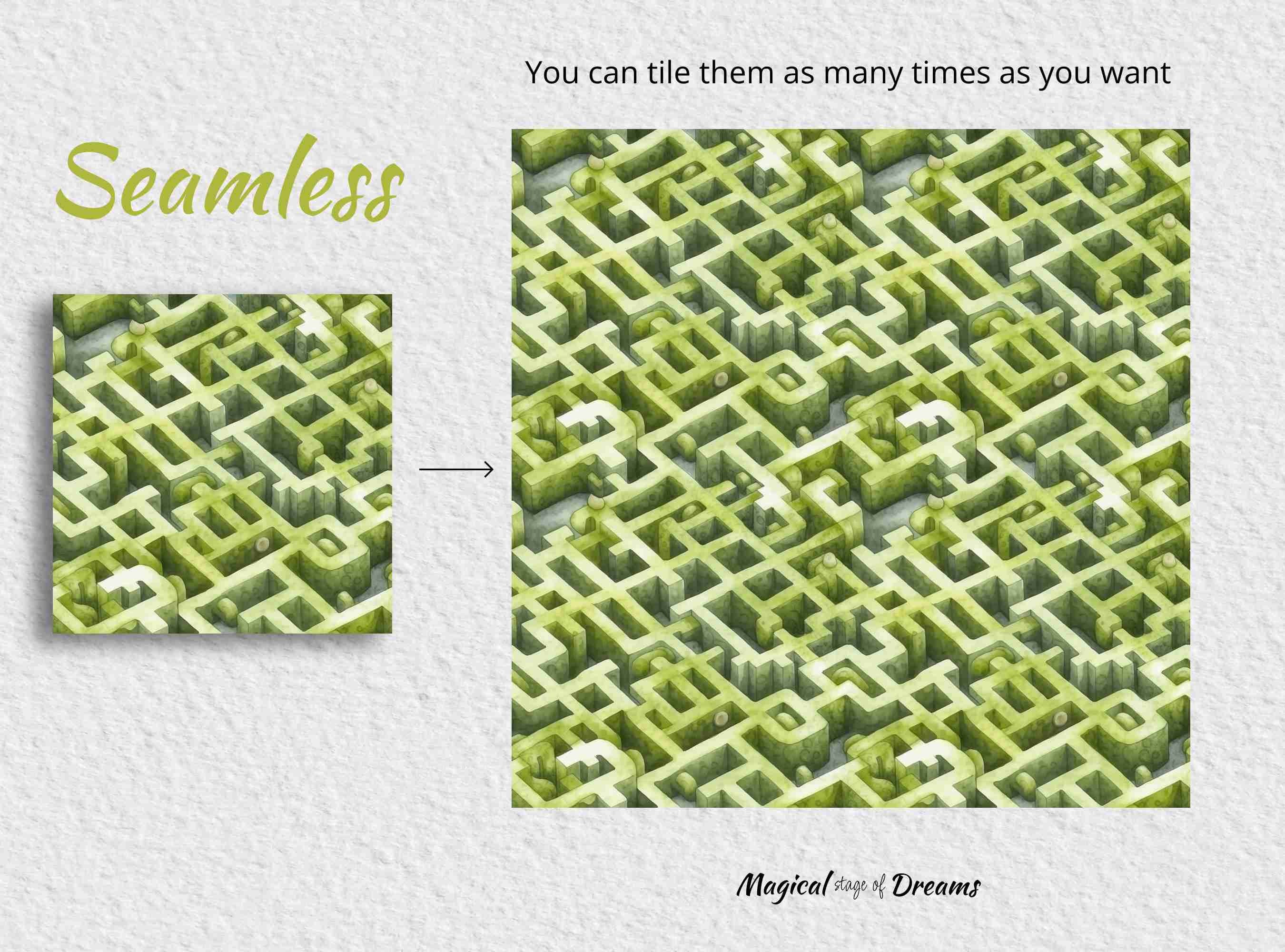 20 Pack of High Resolution Pastel Watercolor Mazes Seamless Tiles ...
