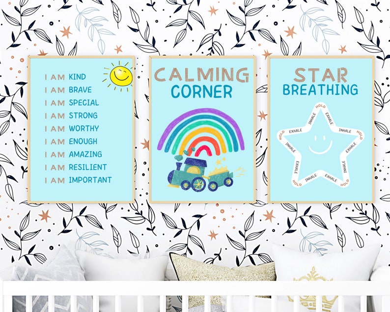 Calm Down Corner Toolkit Bundle for Kids | Railway Themed Time in Cool ...