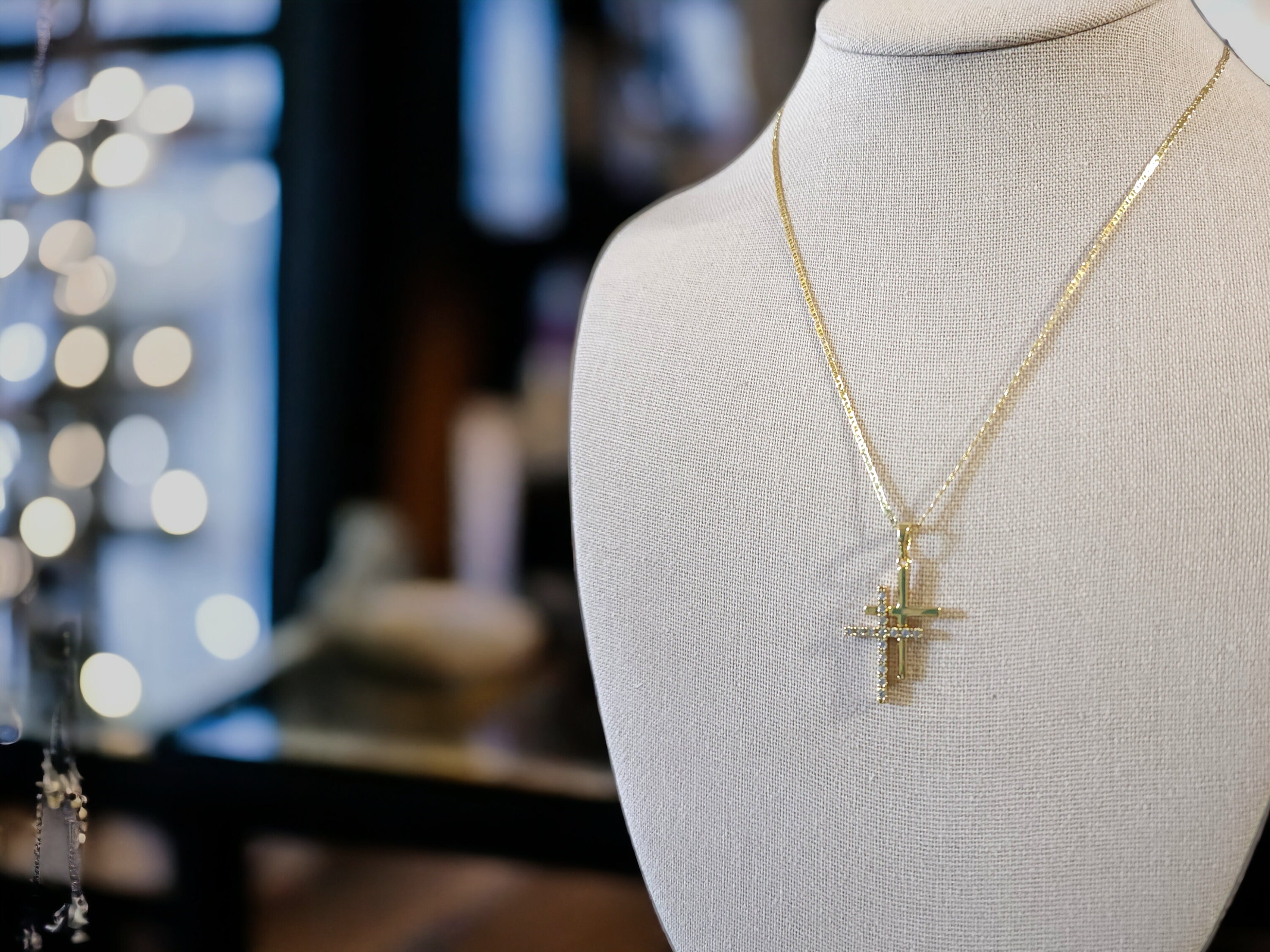 Double Cross Necklace, Beautiful Jesus Cross Necklace, Double Cross ...