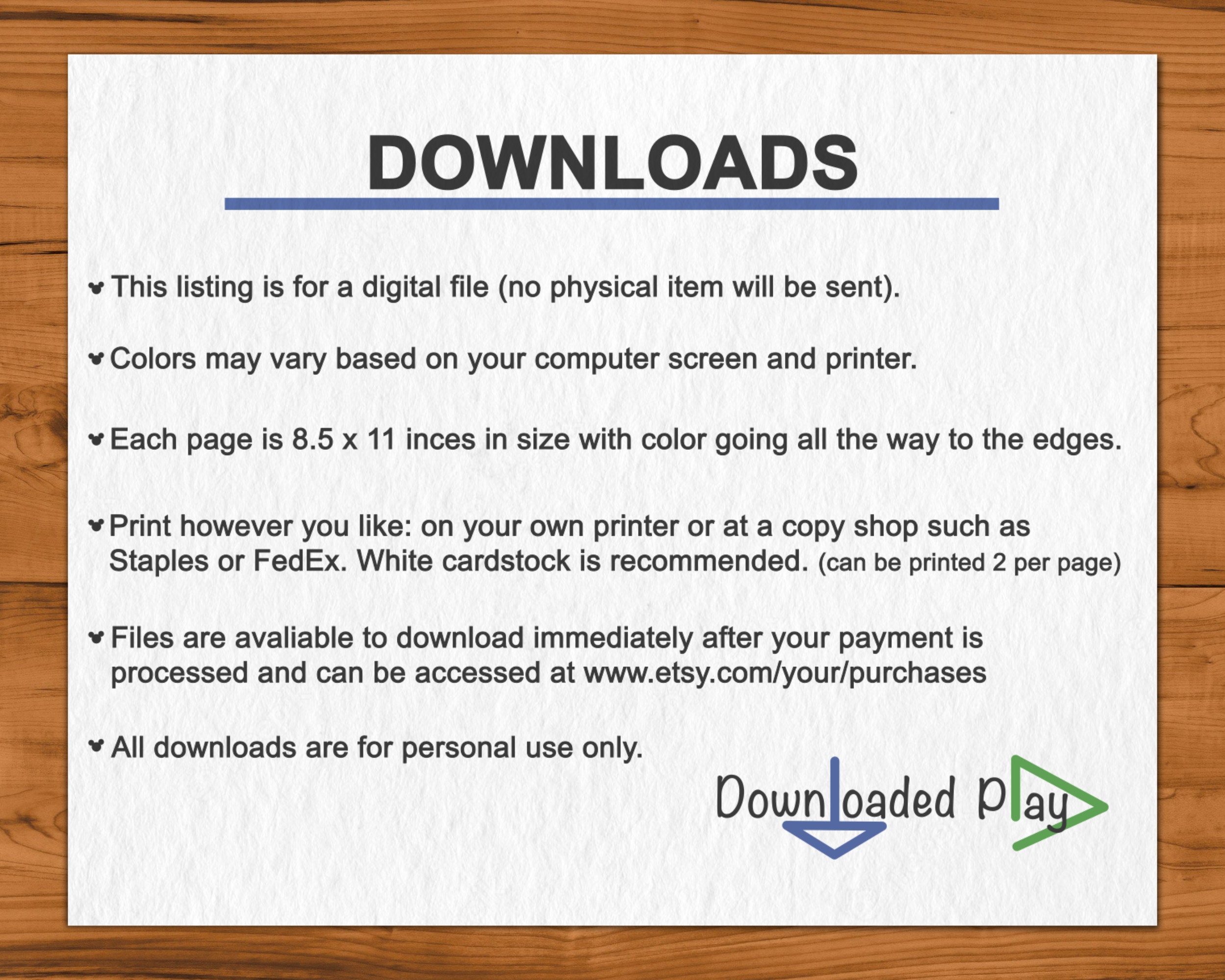 EPCOT Park Bingo Game Observation Activity Set of 24 Cards - Etsy