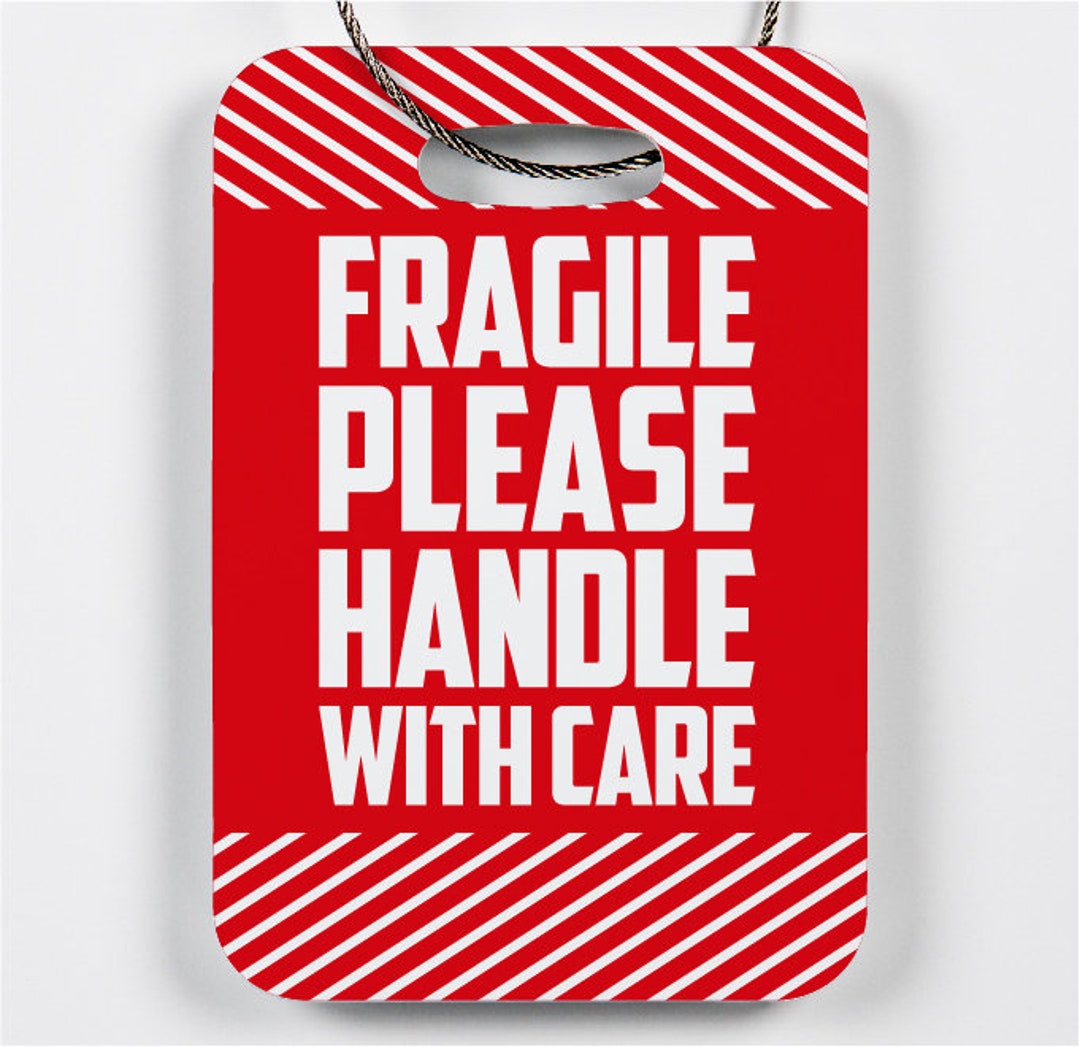 Fragile Luggage Tag Airline Airport Aeroplane Aircraft Cabin Crew ...