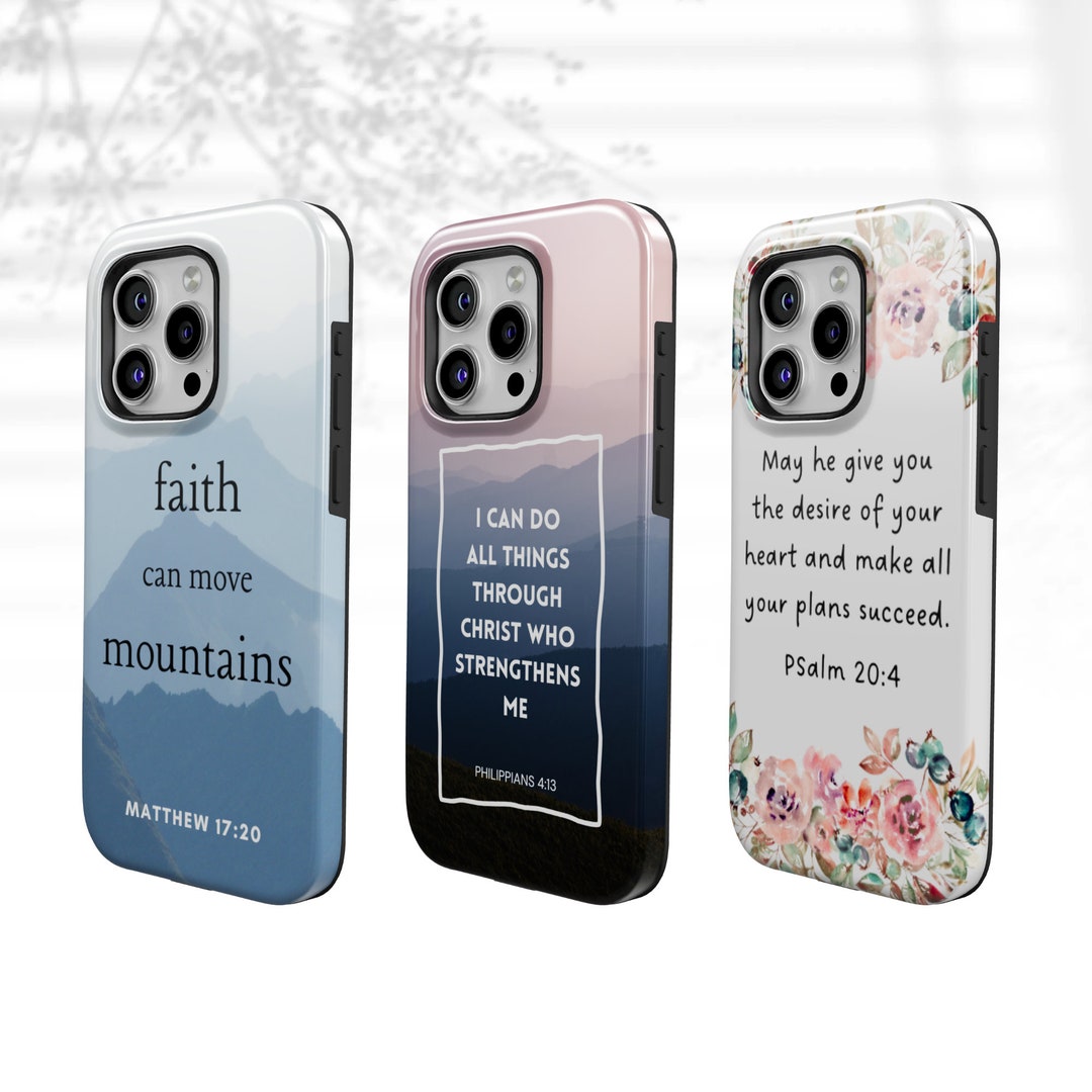 Bible Verses Phone Case Christianity Cover Fit for iPhone 15 Pro Max ...