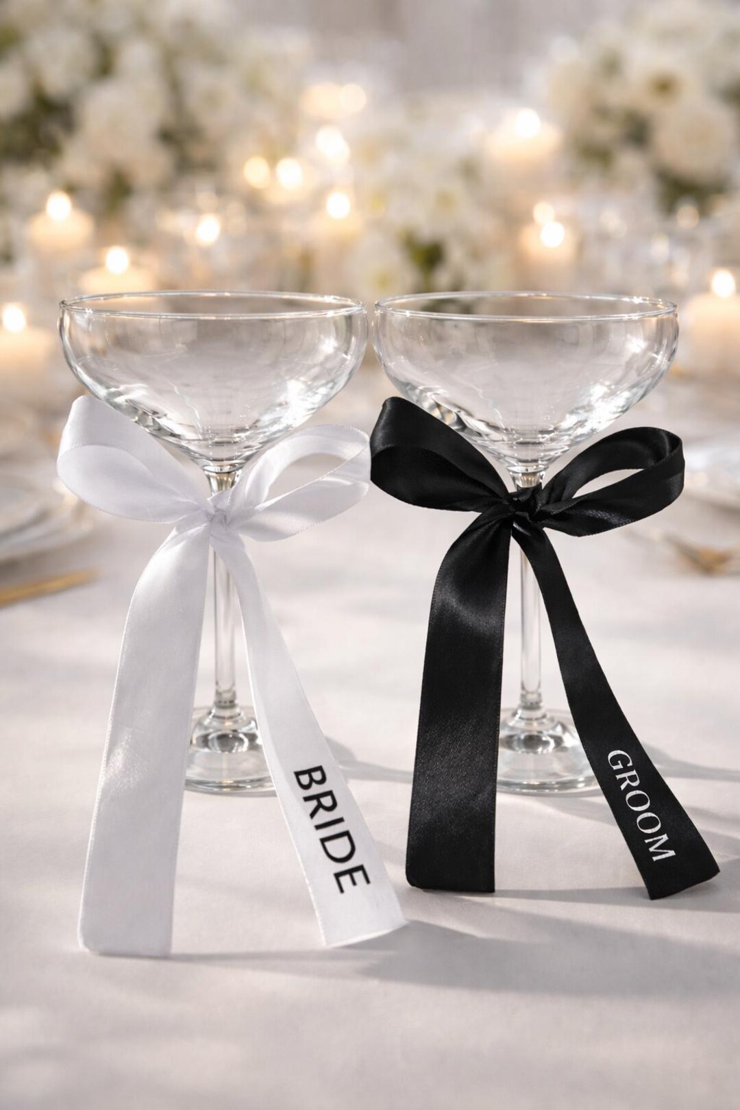 Personalized Satin Ribbon Bows for Weddings & Events – Custom Name ...