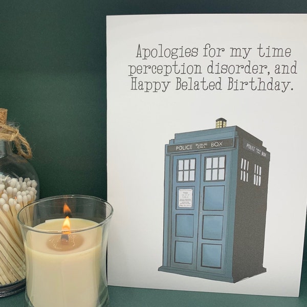 Dr Who Birthday Card - Etsy UK