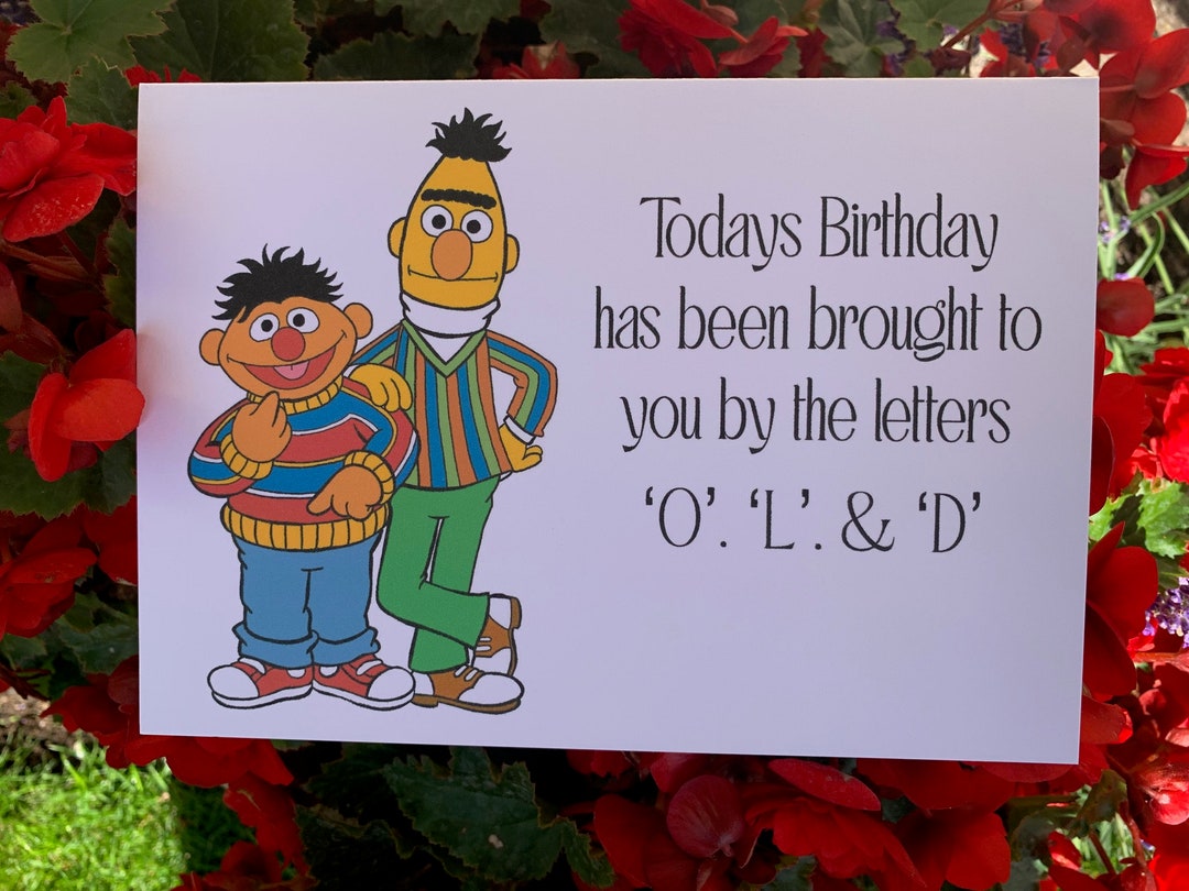 Bert & Ernie From Sesame Street today's Birthday Has Been Brought to ...