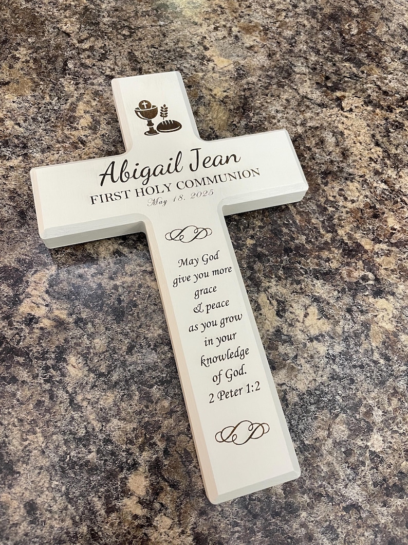 First Communion Cross - Etsy