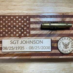 4.25 X 7.5 Custom Military Plaque - Etsy