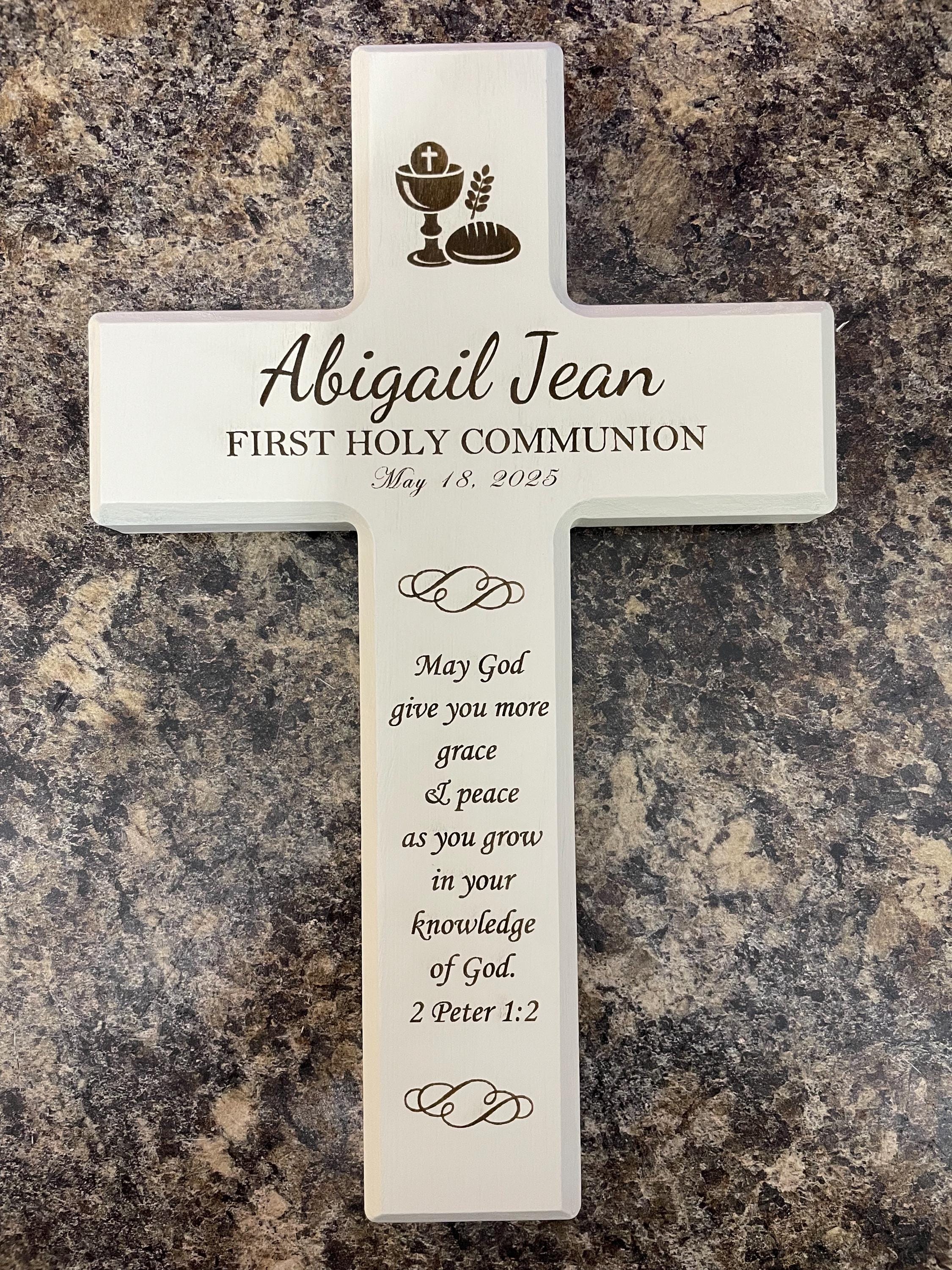 First Communion Cross - Etsy
