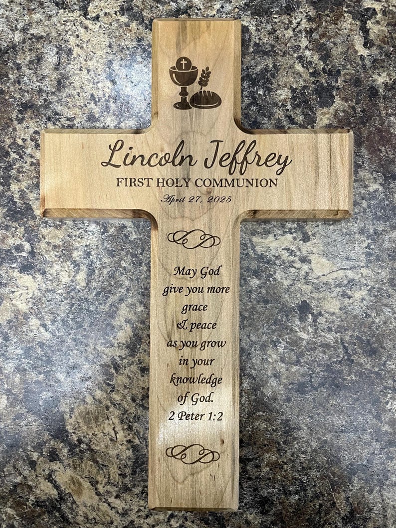 First Communion Cross - Etsy