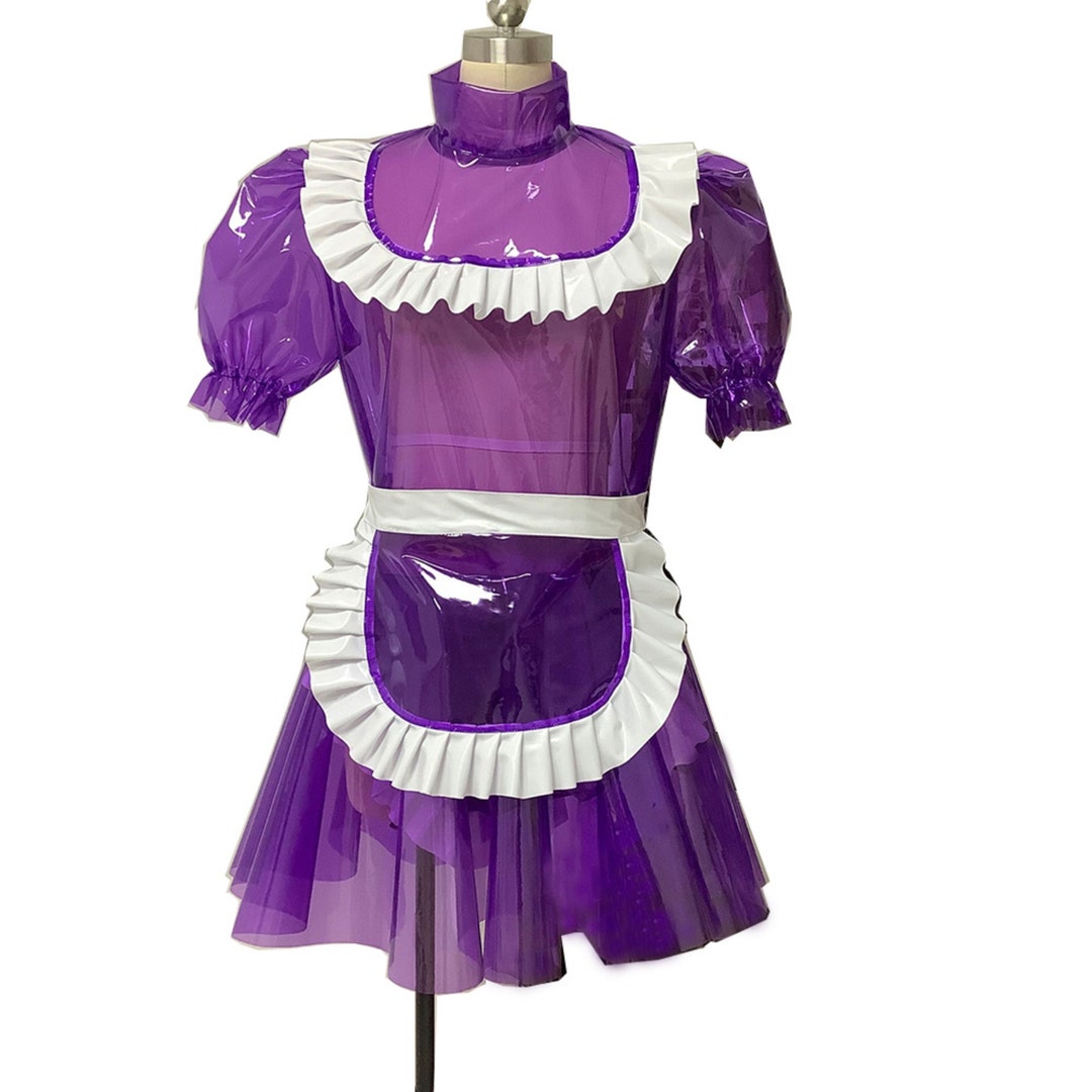 Clear PVC Maid Costume Sweet Lolita Dresses and Panty With Apron - Etsy