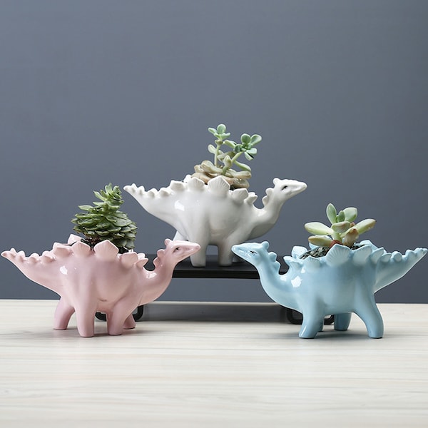 Dinosaur Planter - Etsy