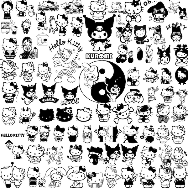 Kawaii Kitty Laser Files - Etsy