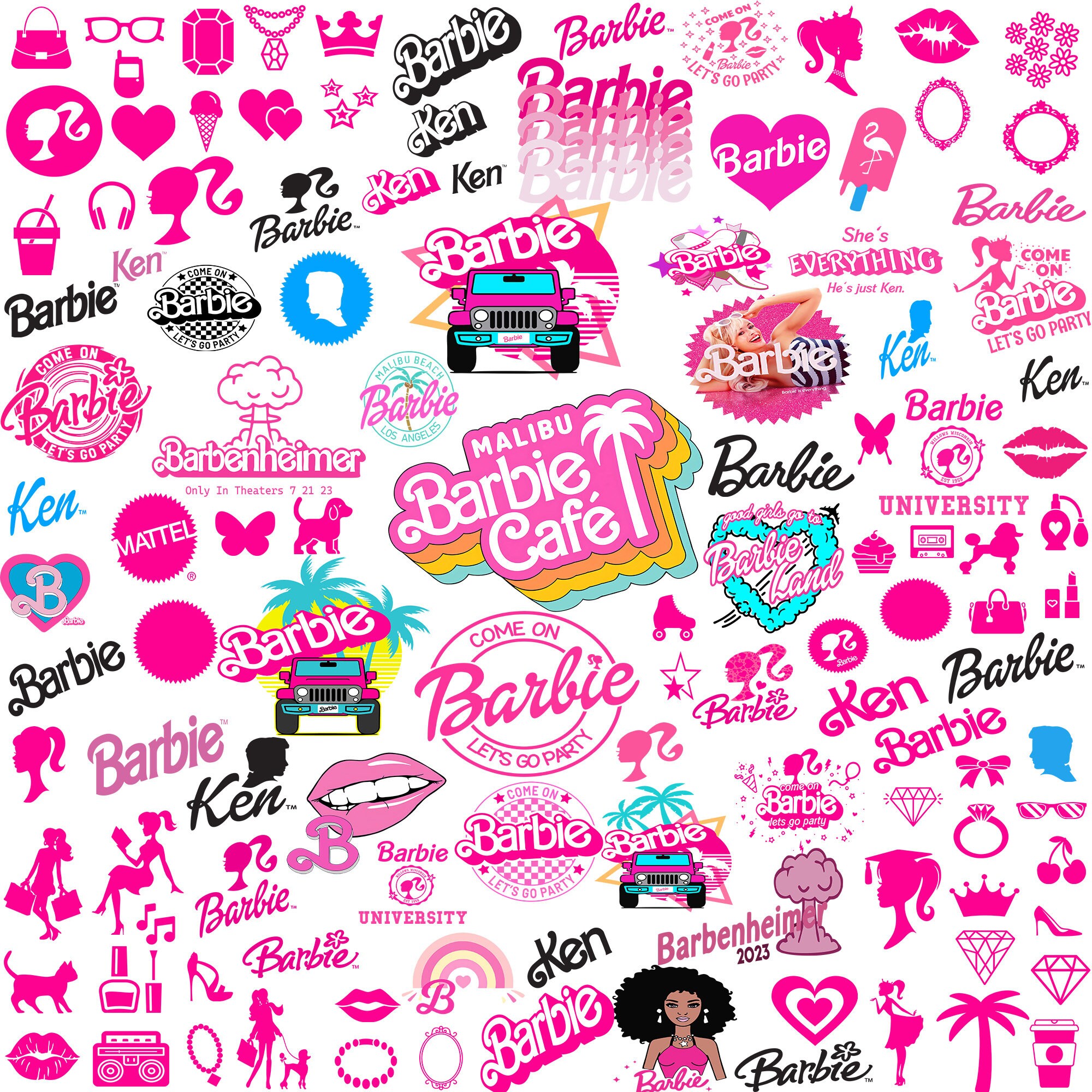 Barbie Logo Wallpaper Pink